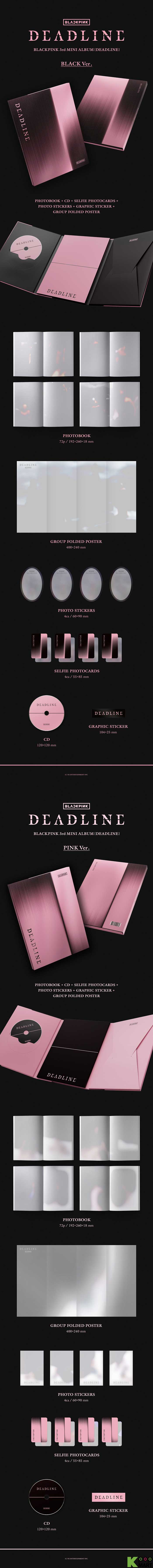 BLACKPINK – 3rd MINI ALBUM [DEADLINE] (PINK Ver.)