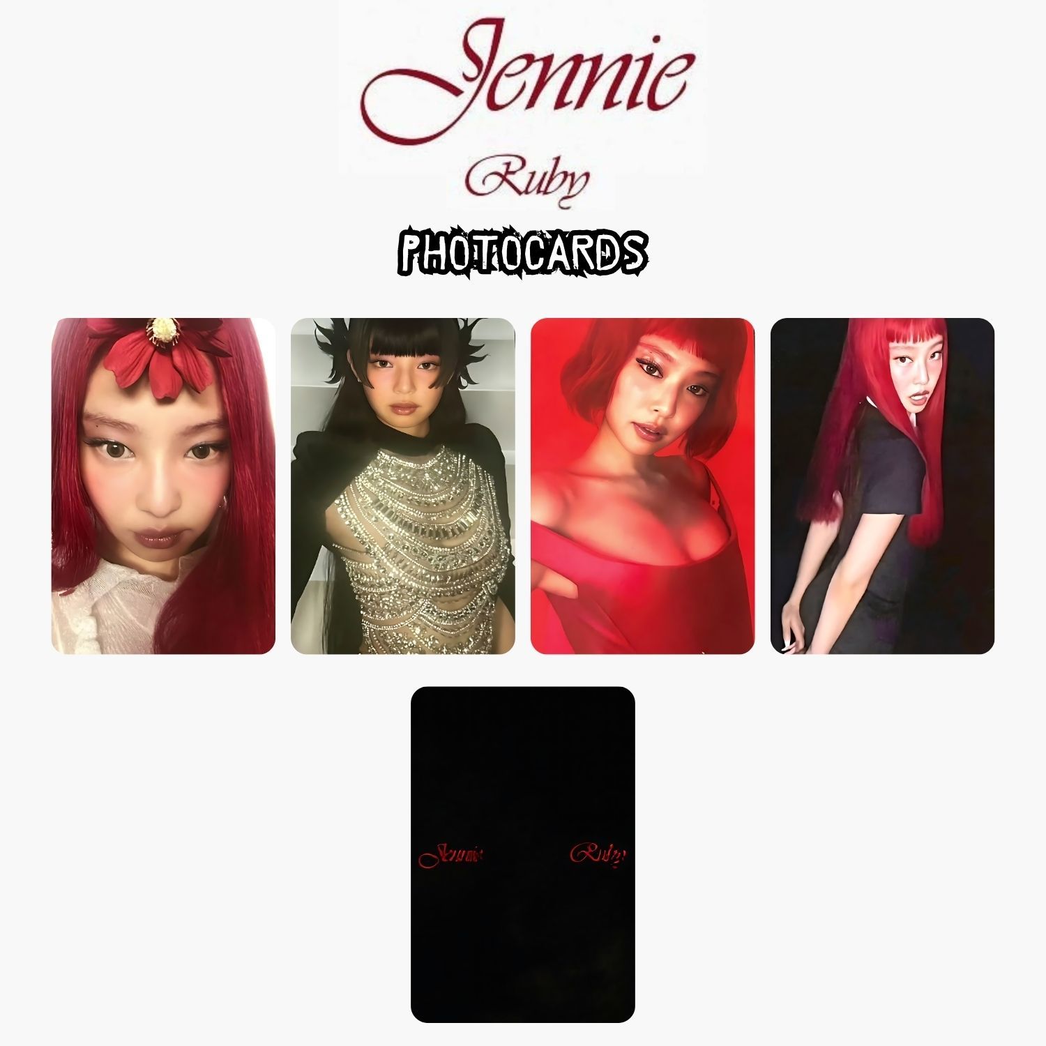 BLACKPINK Jennie '' Ruby '' Photocards Set 3