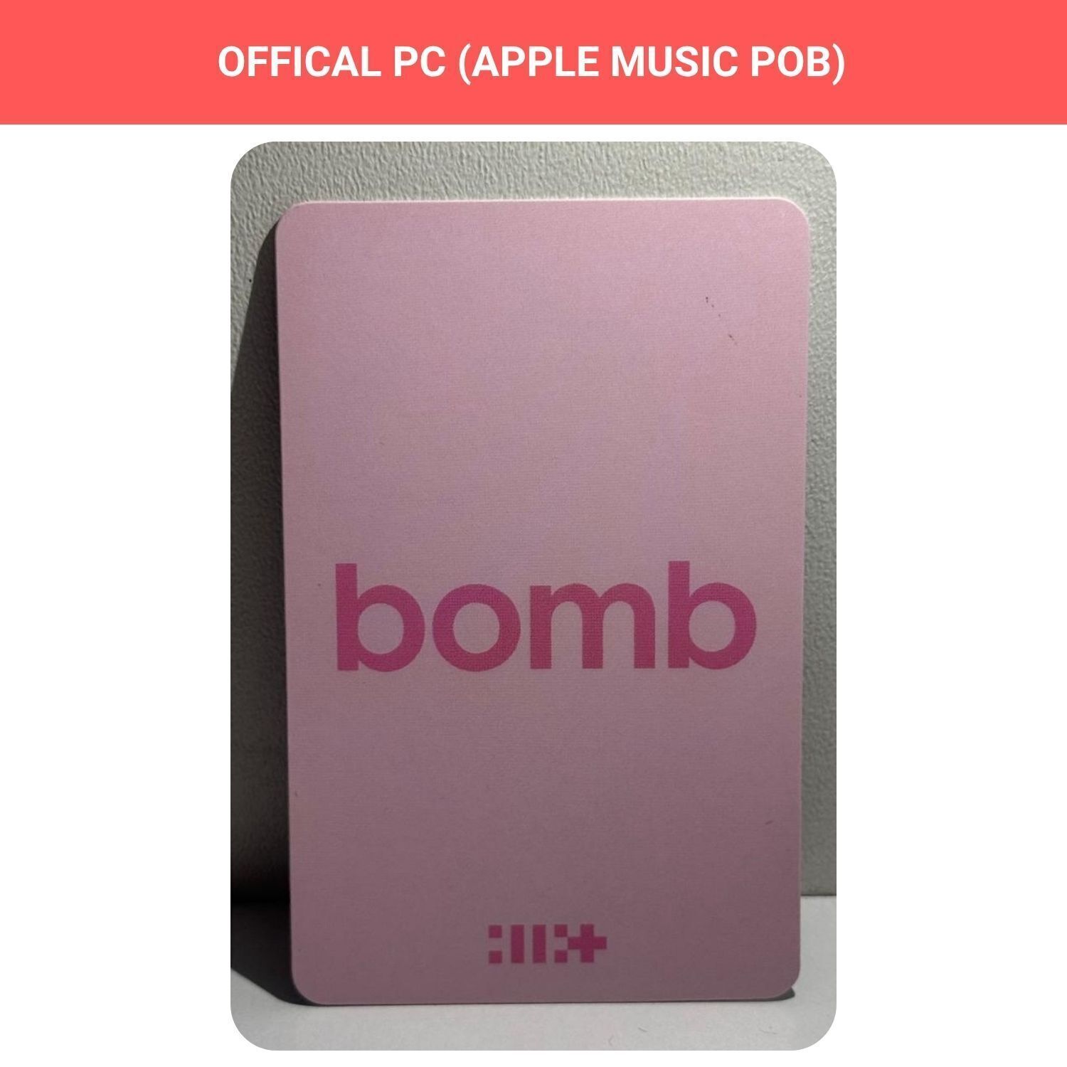 ILLIT Wonhee '' Bomb '' Apple Music POB Photocard