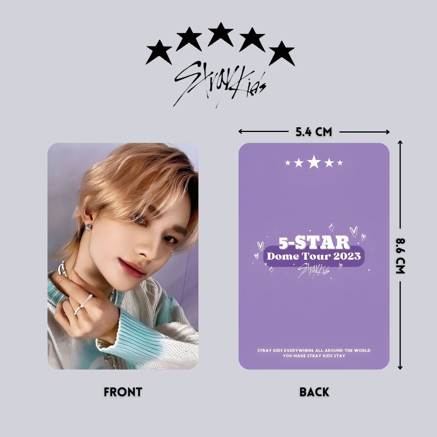 STRAY KIDS '' 5 Star Dome Tour 2023 '' Photocards Set