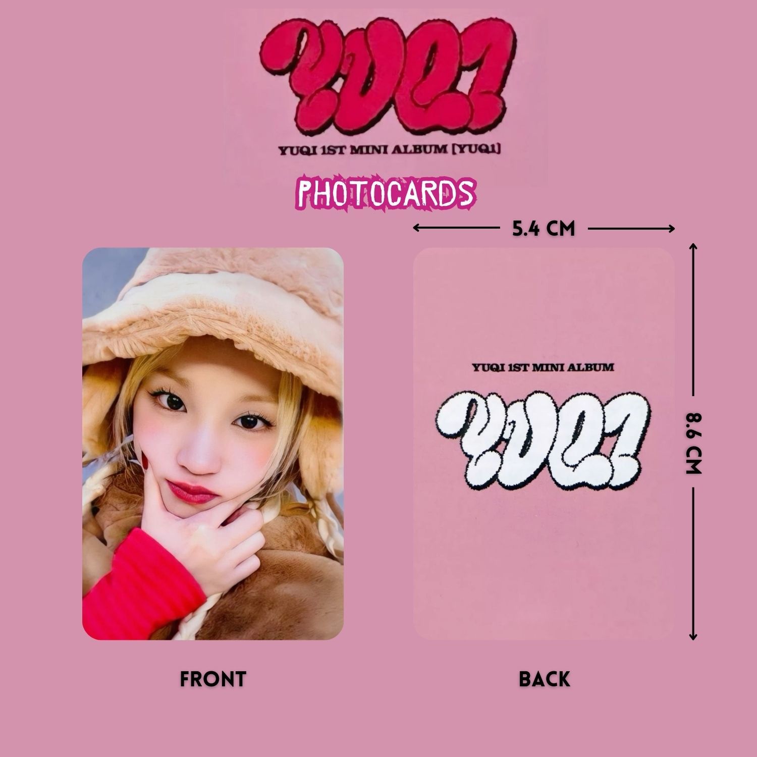 (G)I-DLE YUQI '' Yuq1 1st Mini Album'' POB 1 Photocards Set