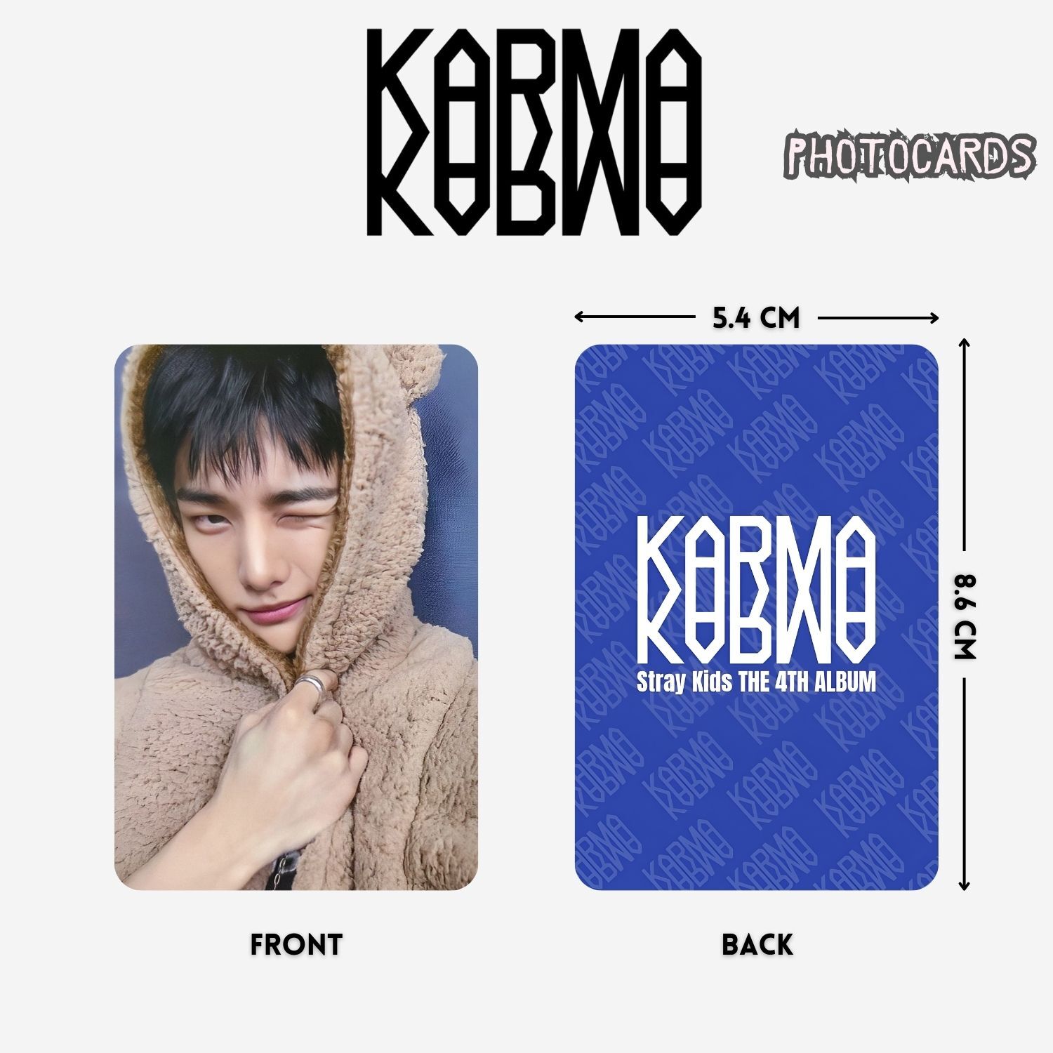 STRAY KIDS '' Karma '' Photocards Set POB 2