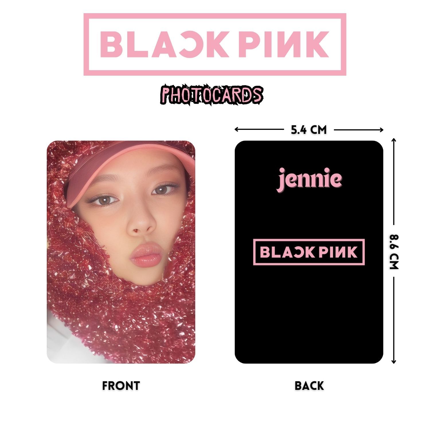 BLACKPINK '' Jennie '' Photocards Set 1