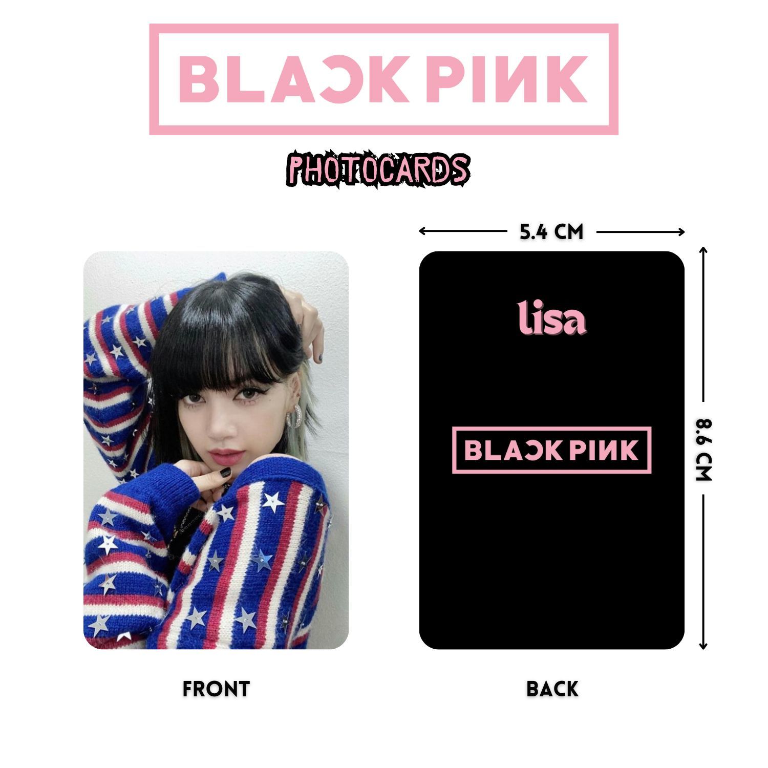 BLACKPINK '' Lisa '' Photocards Set 2