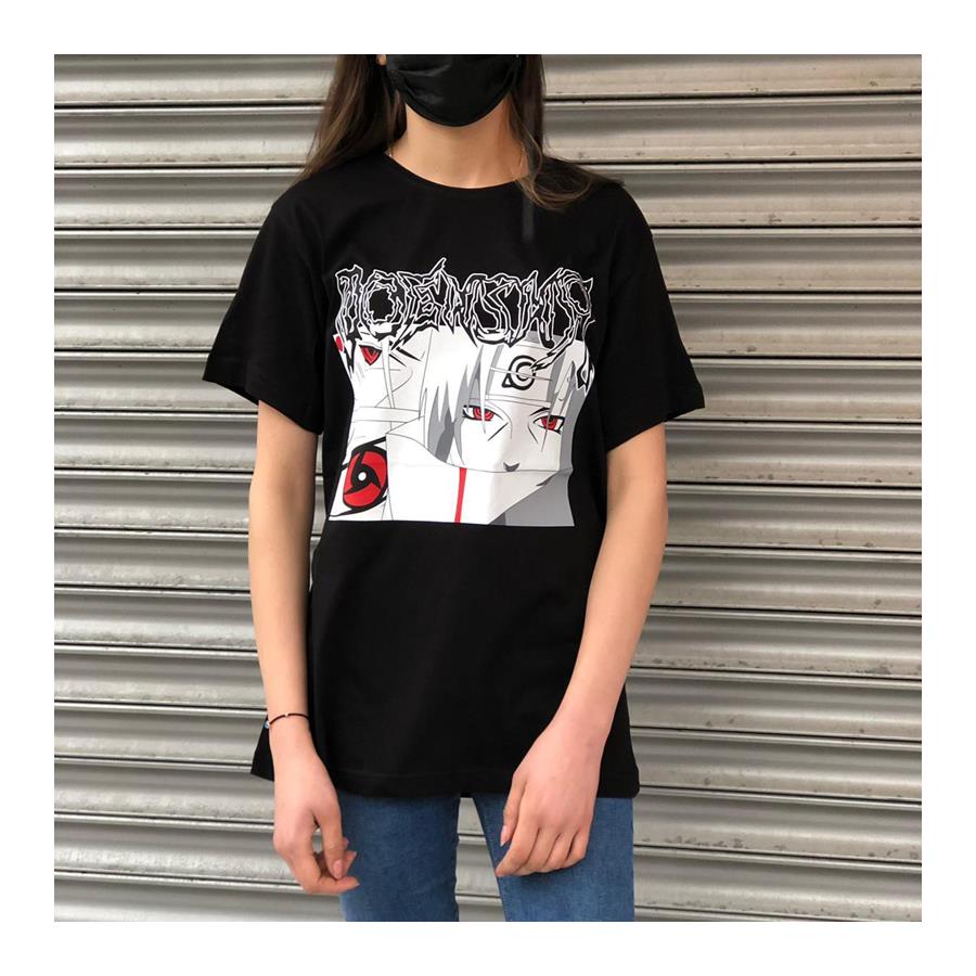 Itachı Uchiha Graffiti Logo T-Shirt