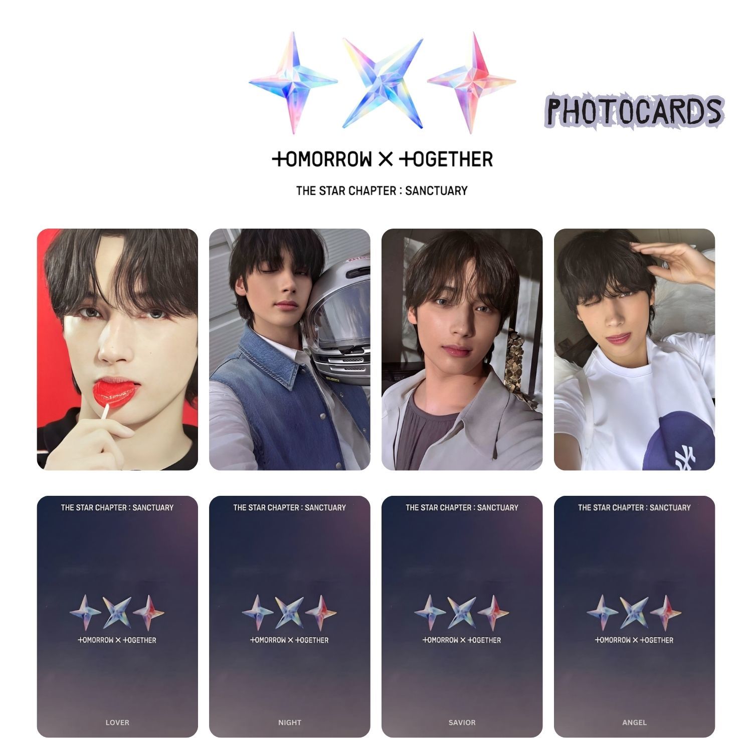 TXT Hueningkai '' The Star Chapter : SANCTUARY '' Photocards Set