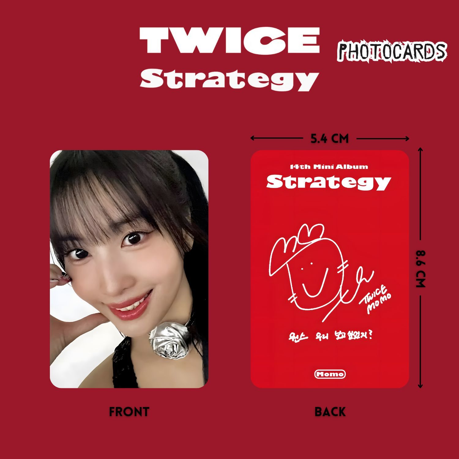 TWICE Momo '' Strategy '' Photocards Set