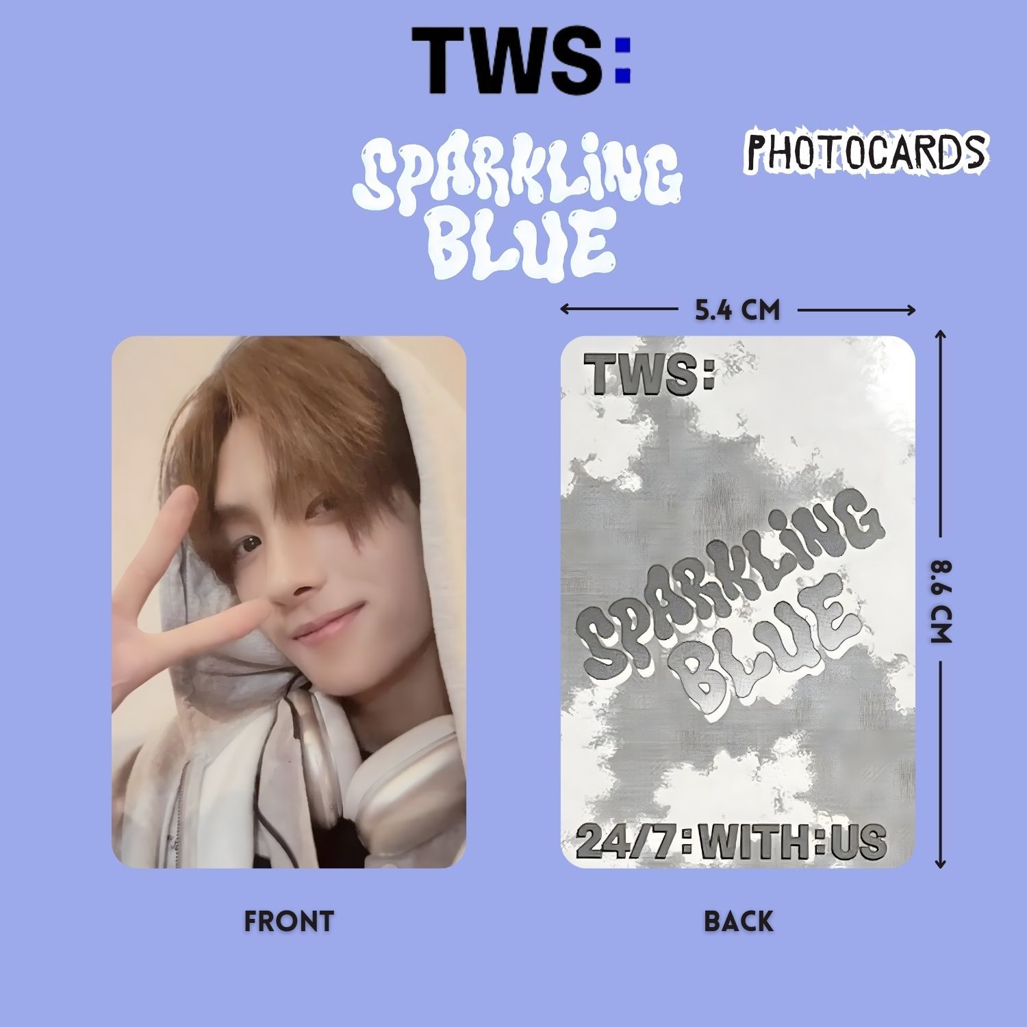 TWS '' Sparkling Blue '' Photocards Set 1